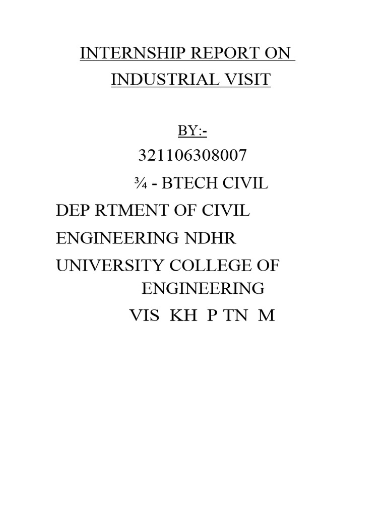 Internship Report On RMC | PDF | Concrete | Composite Material