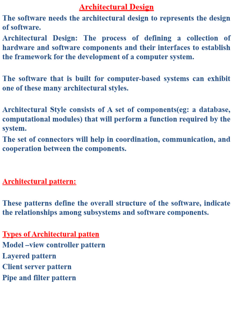 Unit 3 (Architectural Design) | PDF | Model–View–Controller | Use Case