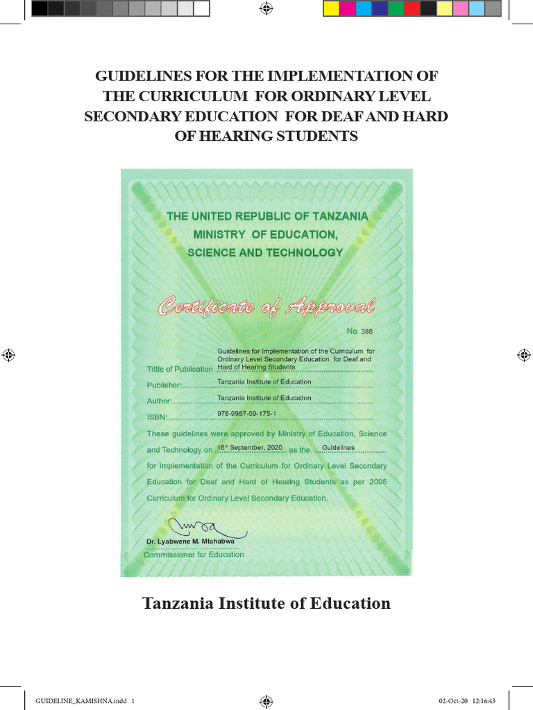 Deaf Education Curriculum Guide | PDF | Hearing Loss | Teachers