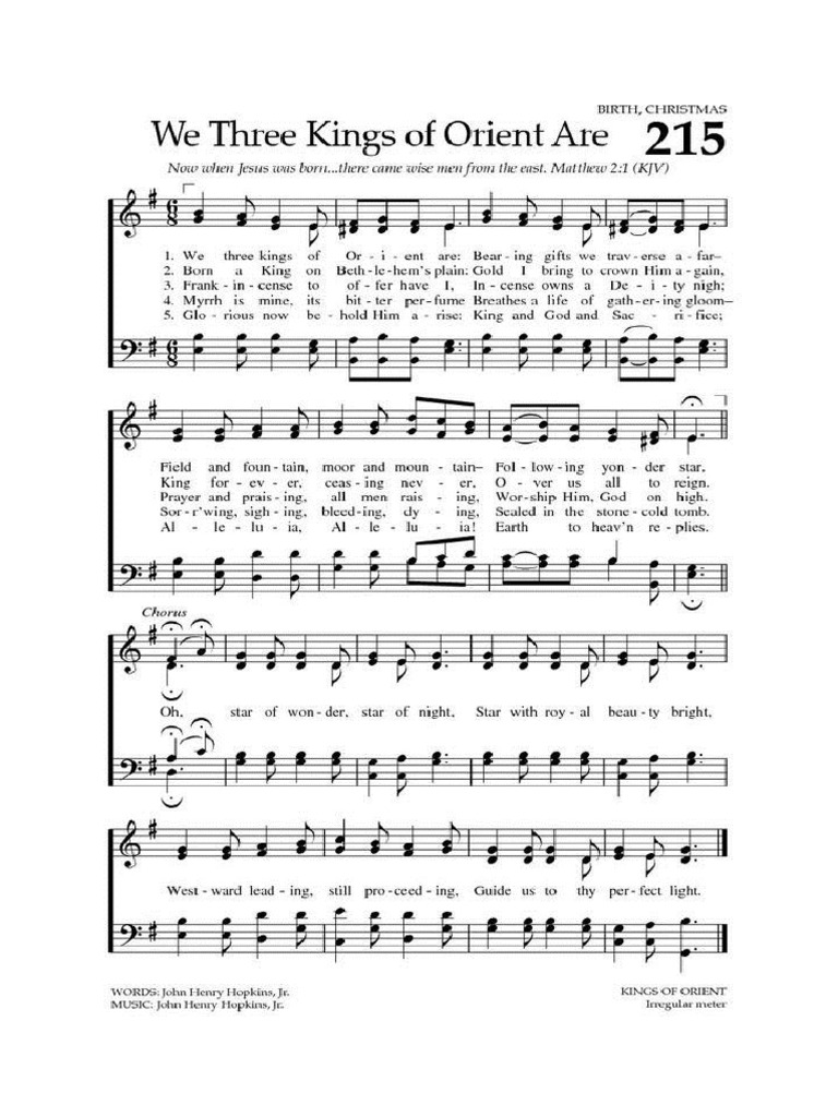 We Three Kings | PDF