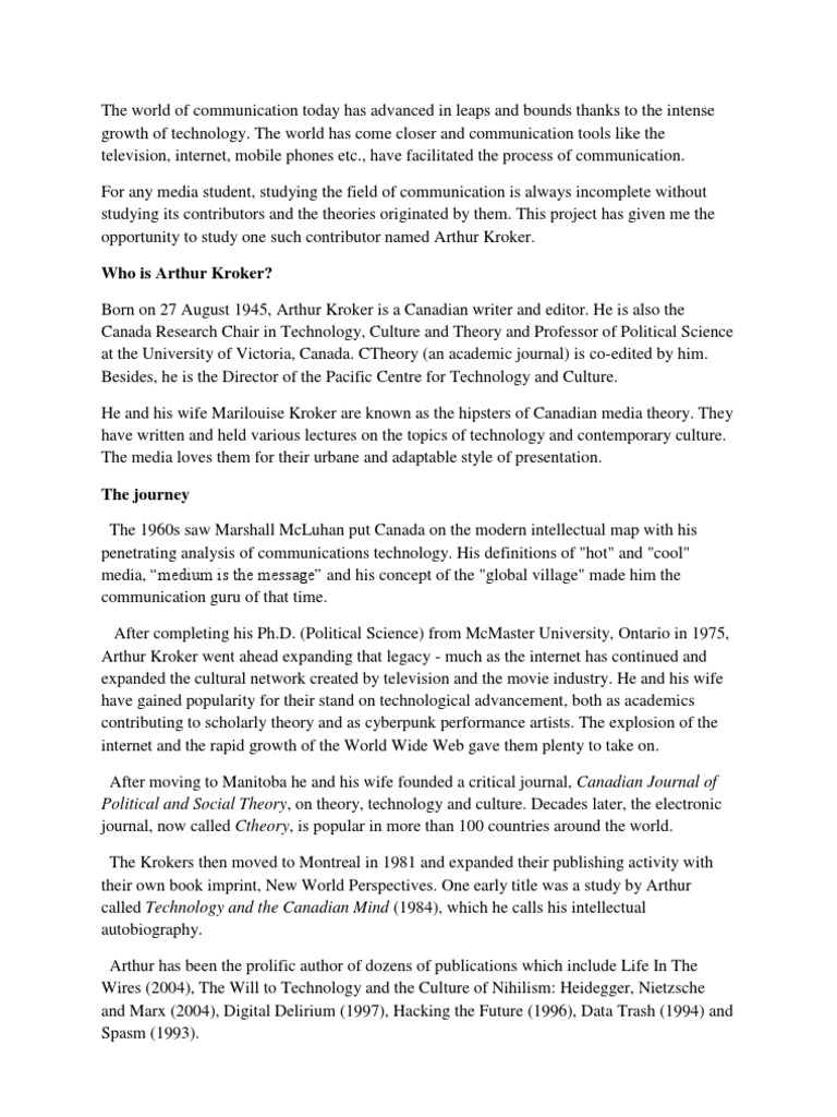 The World of Communication Today Has Advanced in Leaps and Bounds ...