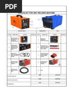 Welding Machine Inspection Checklist | PDF