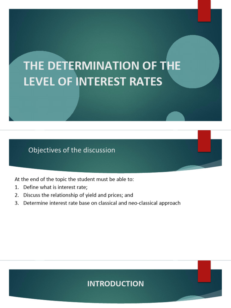 ECON75 Lecture v. Determination of Interest Rate | PDF | Interest | Bonds (Finance)
