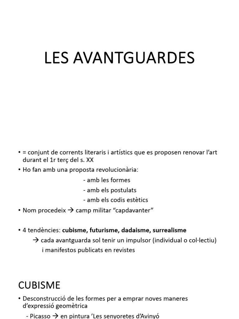 AVANTGUARDES | PDF