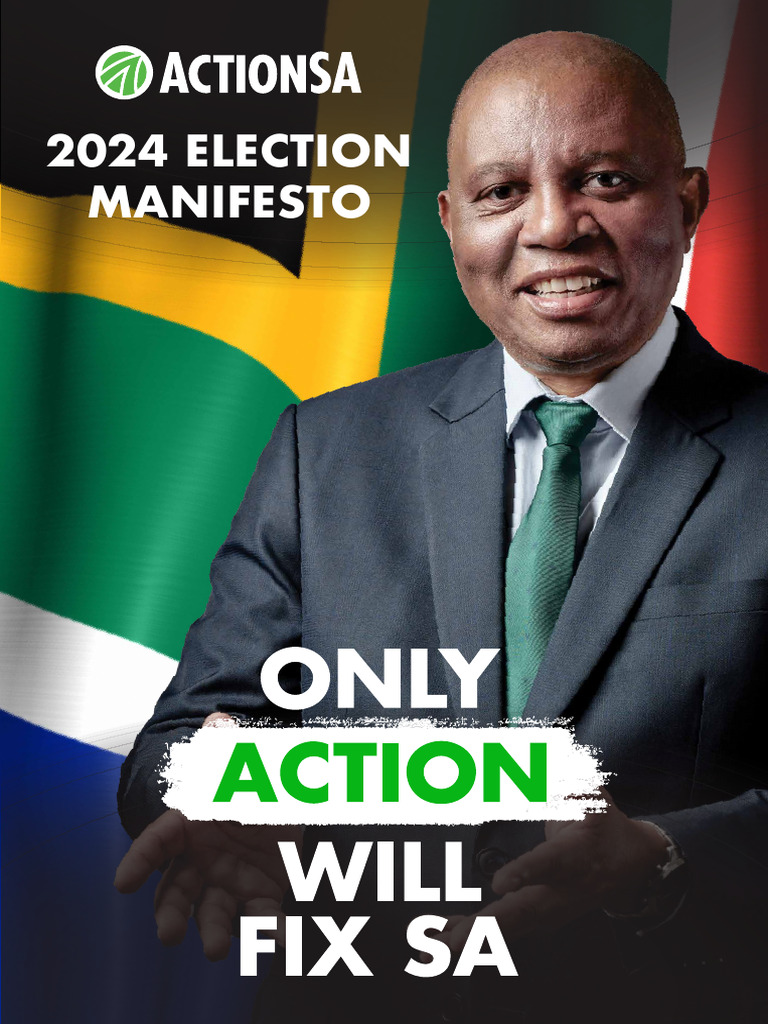 ActionSA 2024 Elections Manifesto | PDF | Infrastructure | Poverty