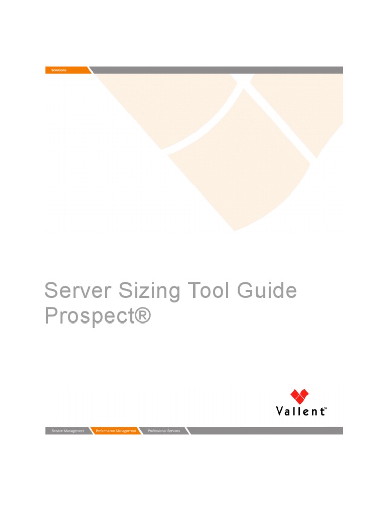 Server Sizing Tool Guide | PDF | Hard Disk Drive | File System