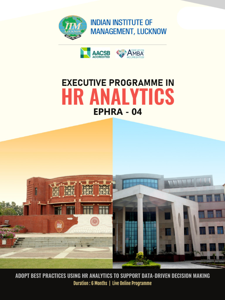 Brochure IIM Lucknow EPHRA Batch 04 | PDF | Analytics | Human Resource ...