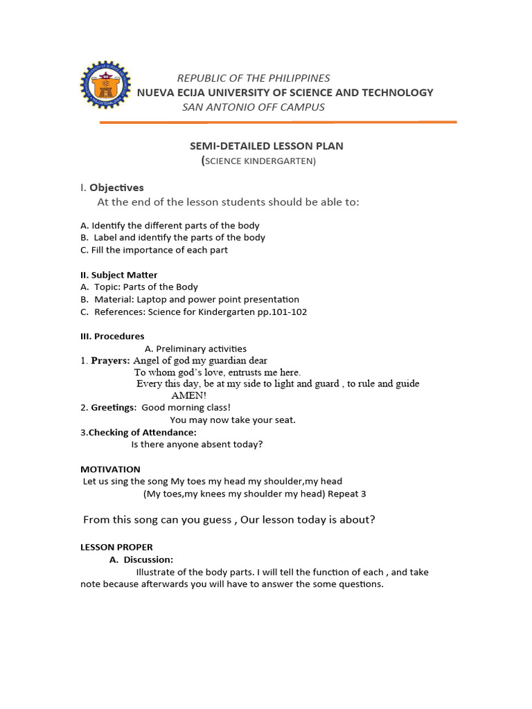 Eed12 Lesson Plan | PDF | Science & Mathematics