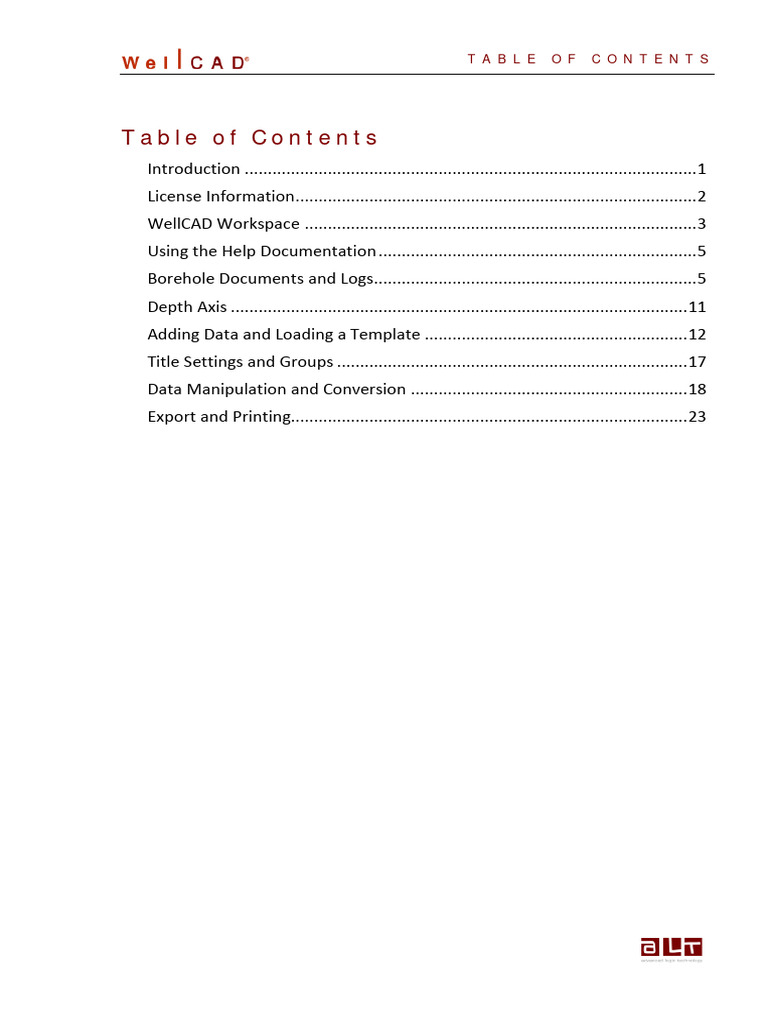 WellCad Basic | PDF | Window (Computing) | Menu (Computing)
