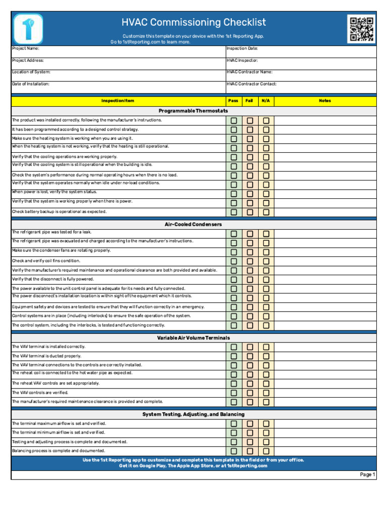 69 HVAC Commissioning Checklist | PDF