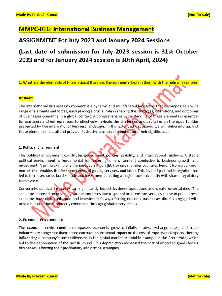 MMPC 016_ Assignment | PDF | Diversity (Business) | Eurozone