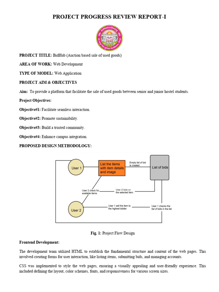 Project Progress Review Report-I-1 | PDF | World Wide Web | Internet & Web