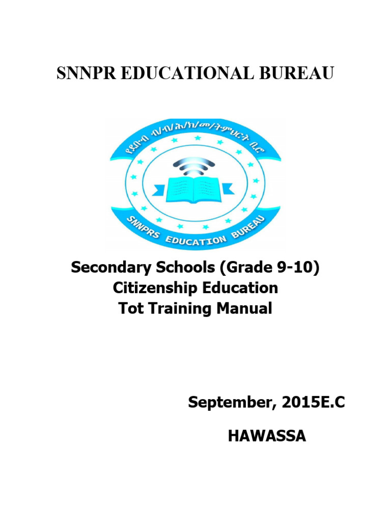 9-10 Citizenship T0T Manual | PDF | Governance | Multiculturalism