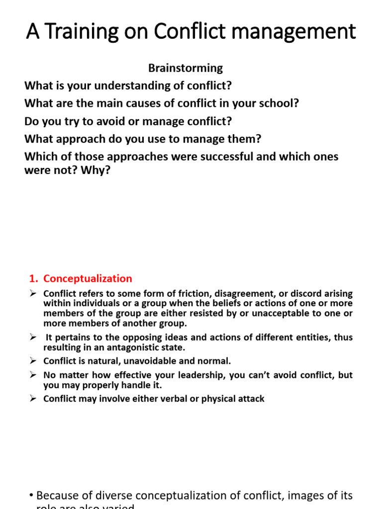 School Conflict Management Guide | PDF | Mediation | Teachers