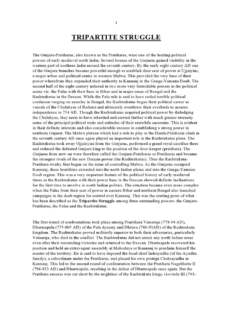 Tripartite Struggle | PDF