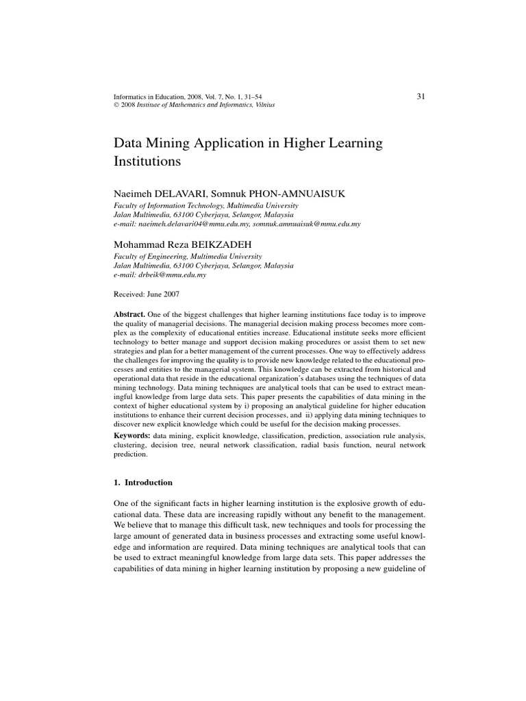 INFE111 (Show) | PDF | Data Mining | Data Analysis