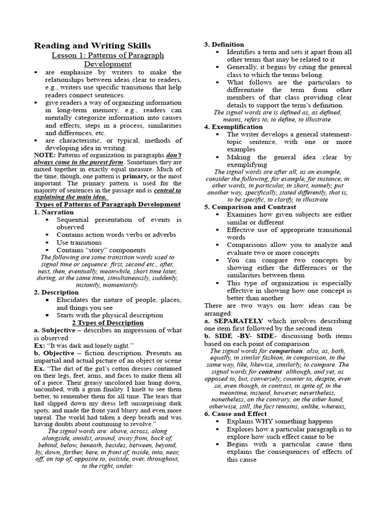 Reading and Writing Skills - Midterm | PDF | Argument | Logic