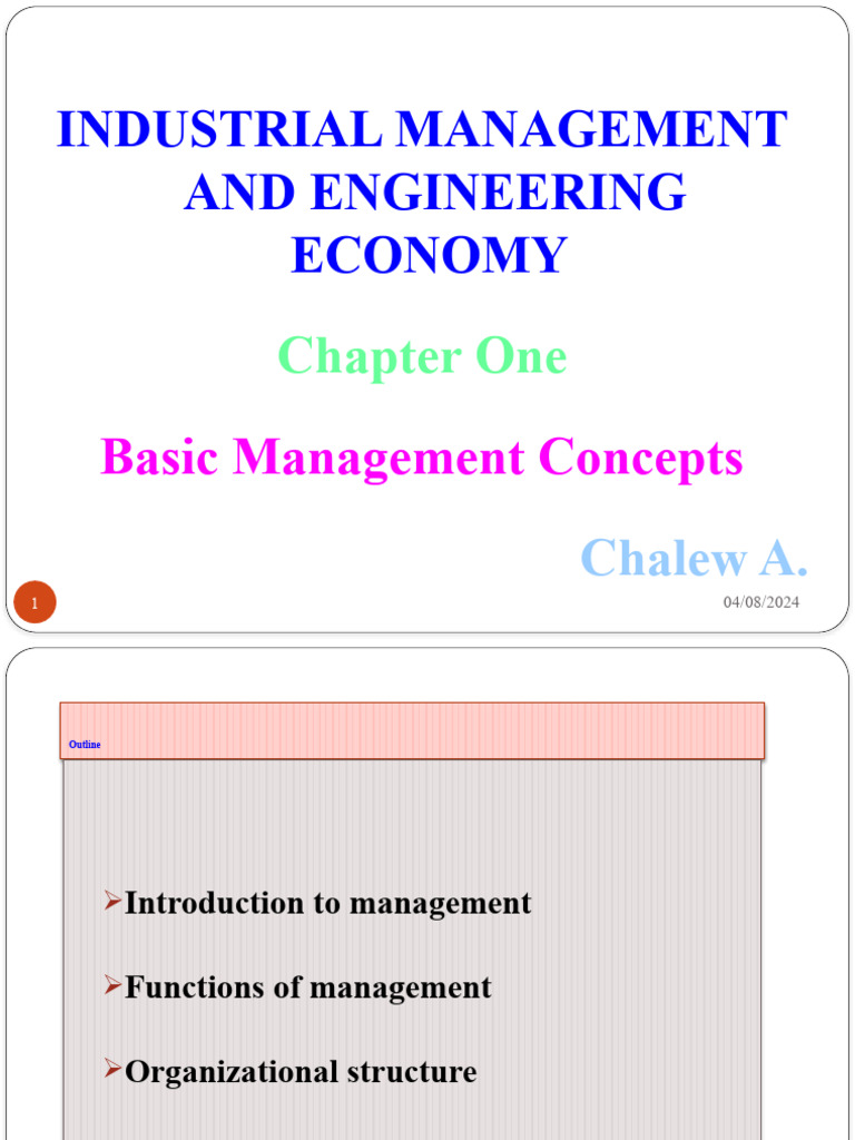 CHAPTER 1-Basic Management Concepts | PDF | Goal | Business
