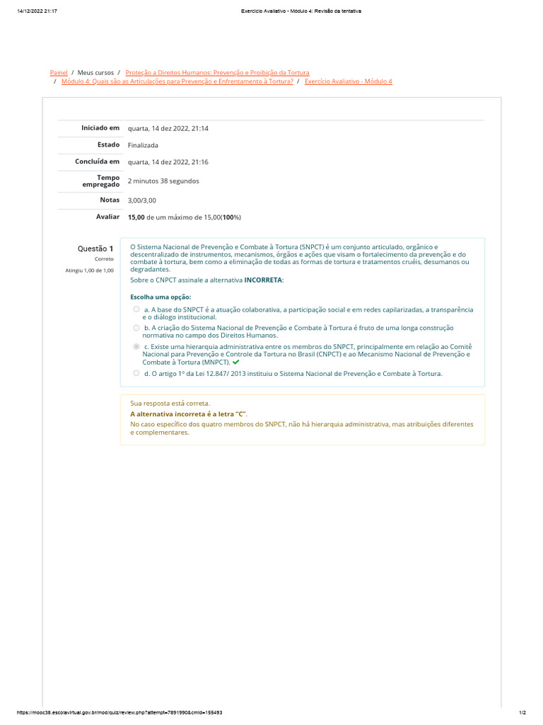 Direitos Humanos - tortura - exercício 4 | PDF | Liberdade | Tortura