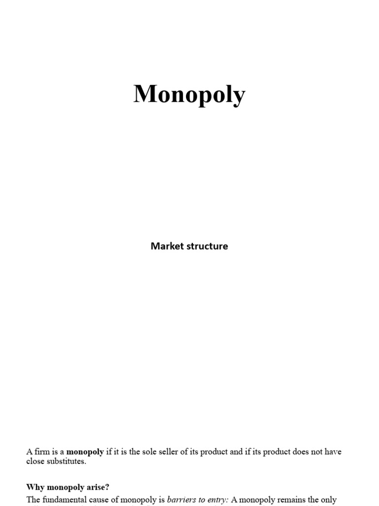 Monopoly | PDF | Monopoly | Profit (Economics)