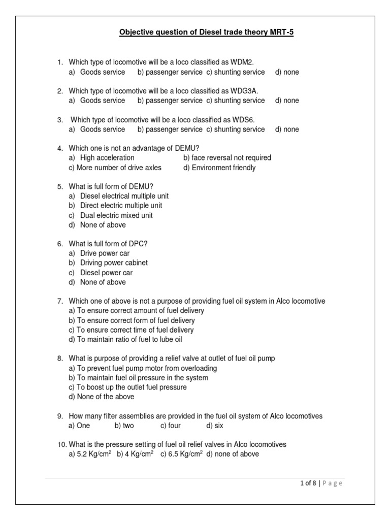 1614327238587-Objectives Questions On Rolling Stock Theory MRT-13 ...
