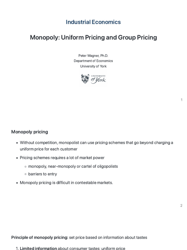 Monopoly Pricing 1 (3) | PDF | Monopoly | Demand