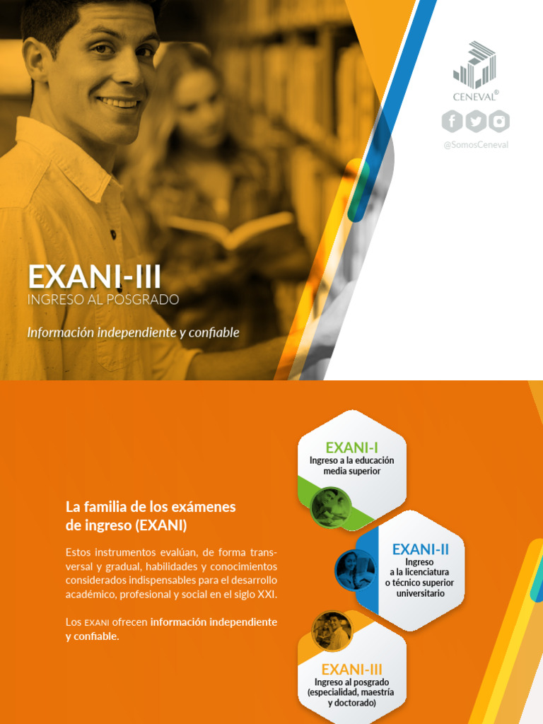 Folleto Exani III Digital | PDF | Evaluación | Comprensión lectora