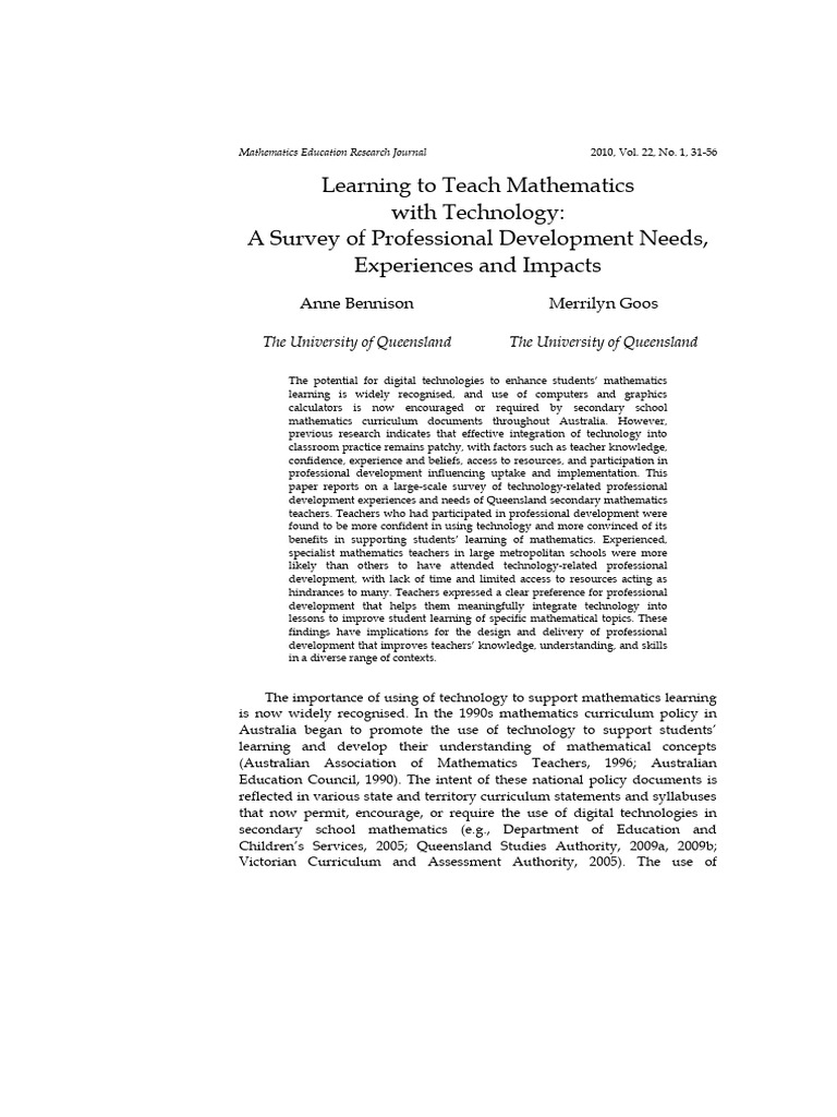 Learning To Teach Mathematics | PDF | Teachers | Learning