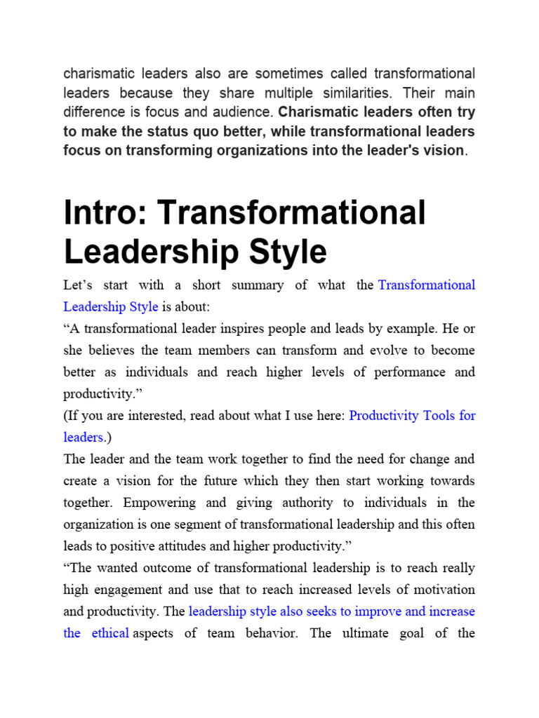 Leadership Note | PDF | Leadership | Popular Psychology