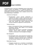 Physiotherapy Notes for Students | PDF