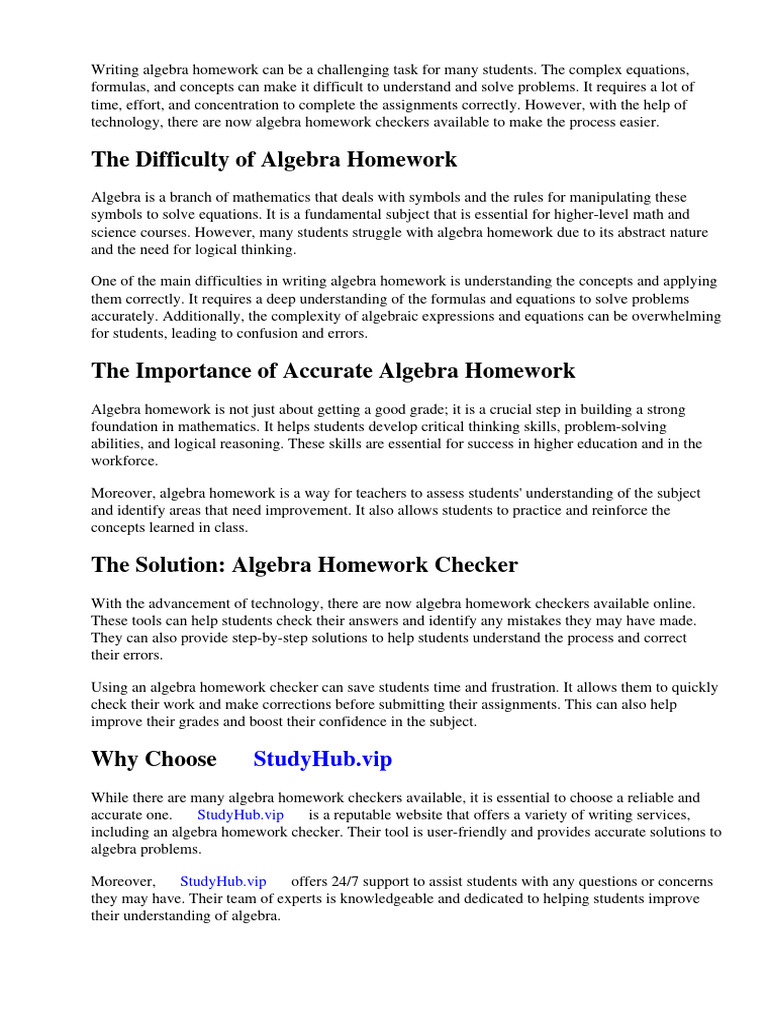 Algebra Homework Checker | PDF | Algebra | Mathematics
