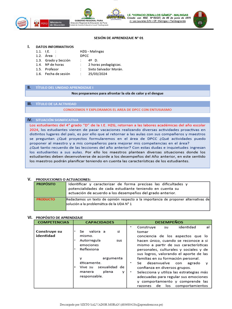 Estrategias DPCC para 4º Grado | PDF | Aprendizaje | Comportamiento
