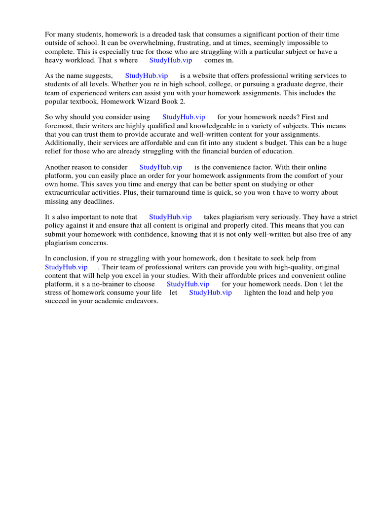 Homework Wizard Book 2 | PDF