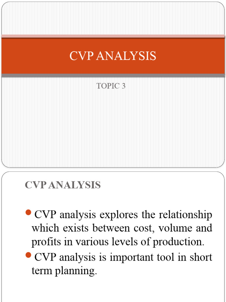CVP Analysis Diploma 2 | PDF | Management Accounting | Pricing