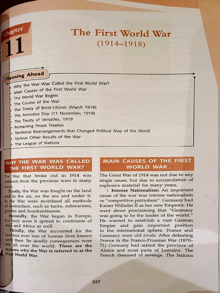 Causes and Events of WWI | PDF | Treaty Of Versailles | World War I