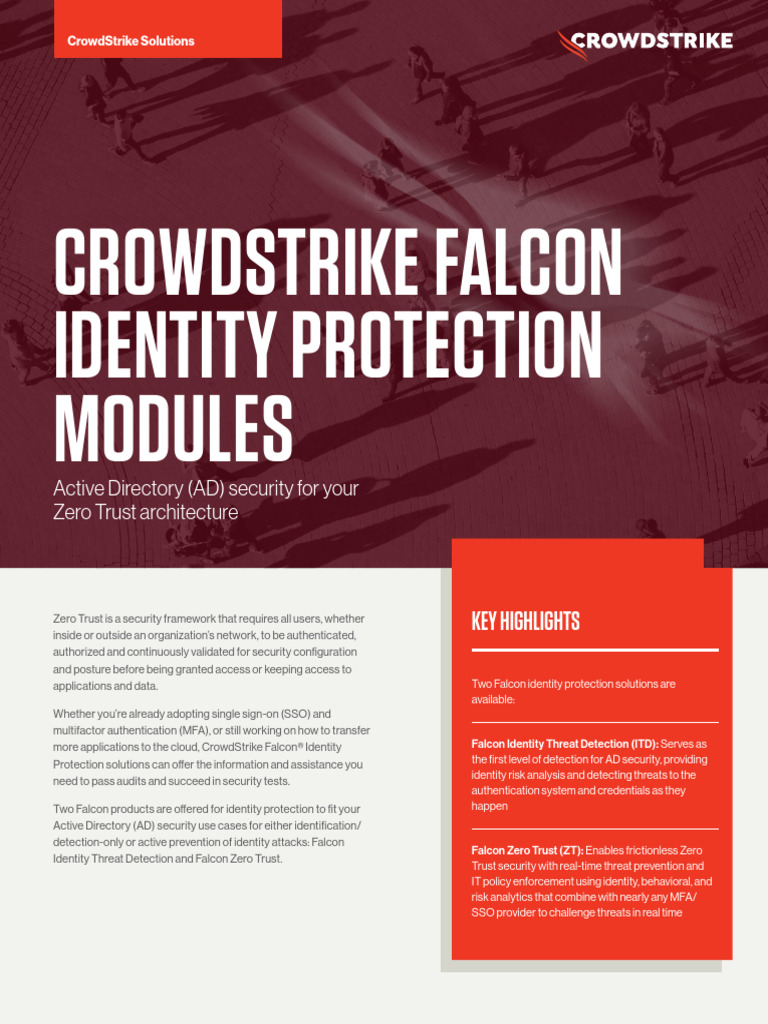 Crowdstrike Falcon Identity Protection Modules Solution Brief | PDF ...