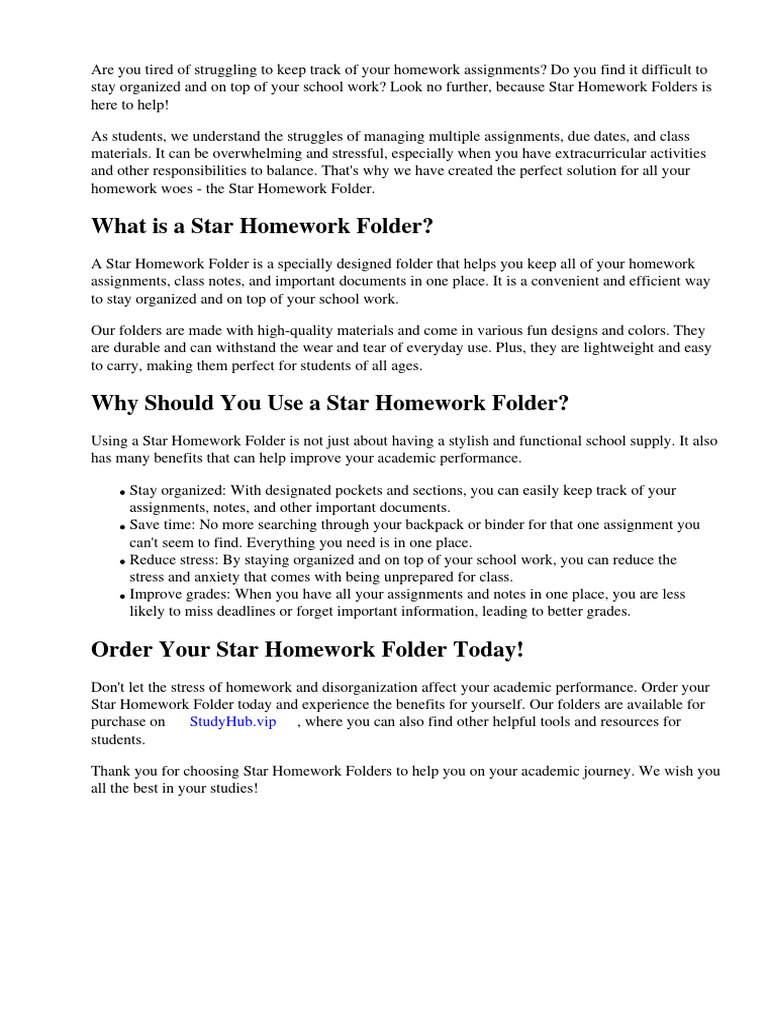 Star Homework Folders | PDF | Safari (Web Browser) | Homework