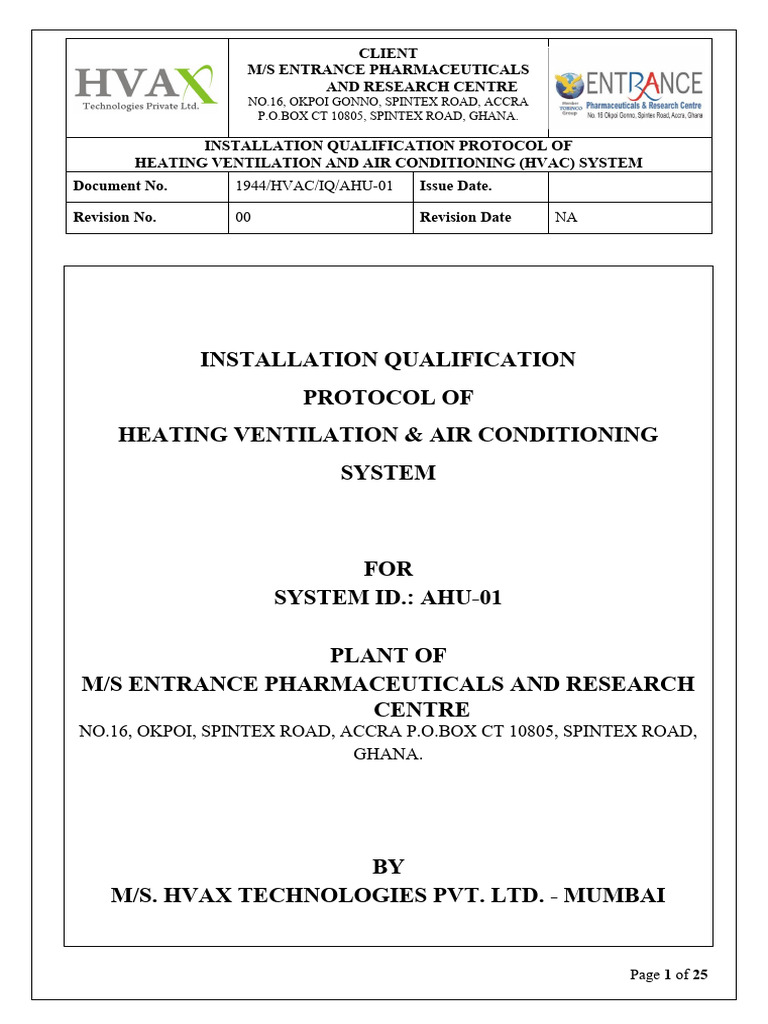 Iq Ahu 01 1944 CFM D | PDF | Duct (Flow) | Building Automation