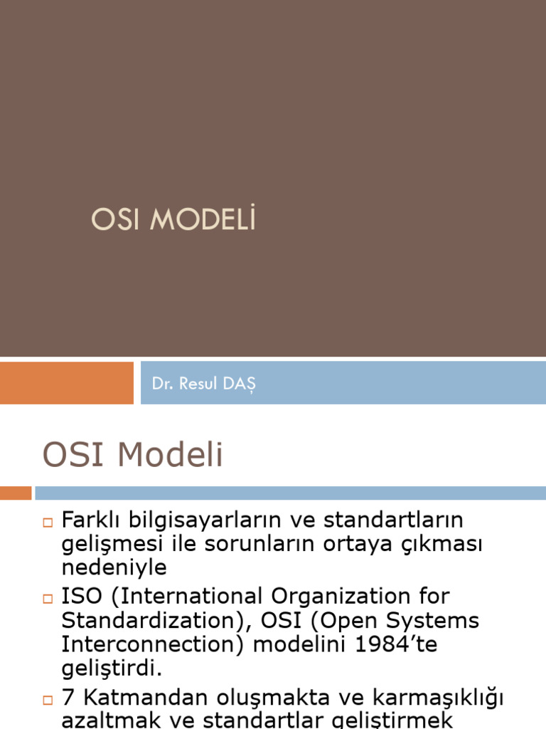 OSI Modeli | PDF