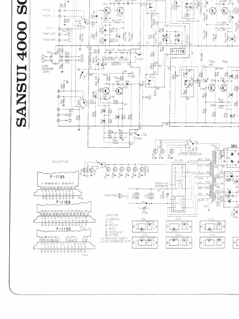 SANSUI 4000 Schematic | PDF