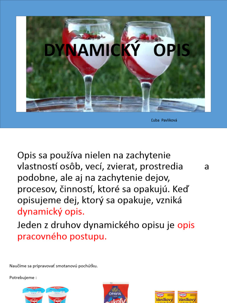 Dynamický Opis | PDF