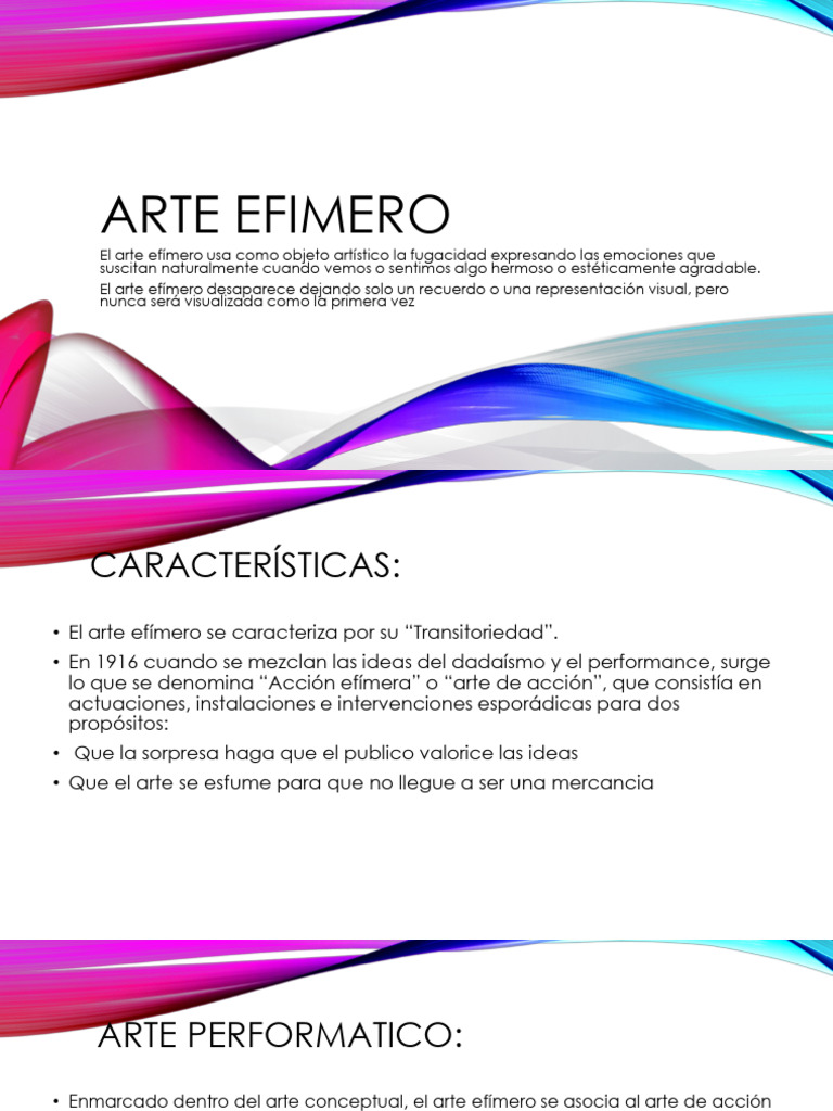 ARTE EFIMERO | PDF | Arte de performance | Las artes