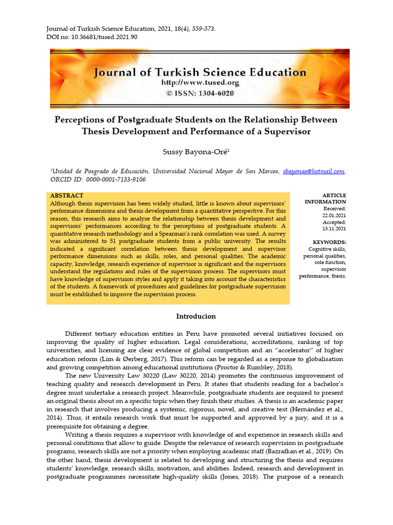 Copy Thesis Dev, T of Supervision | Download Free PDF | Thesis | Knowledge