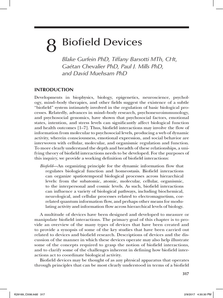 Chapter+on+Biofield+Devices | PDF | Infrared | Thermography