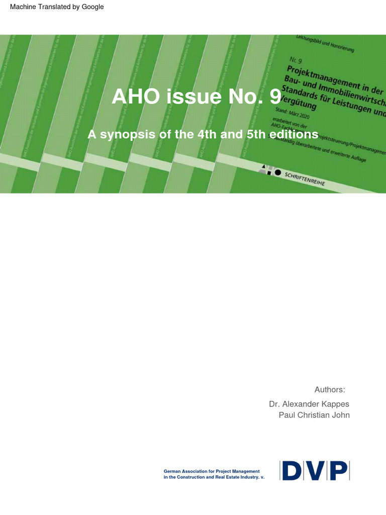 AHO Issue 9: Project Management Synopsis | PDF | Project Management ...