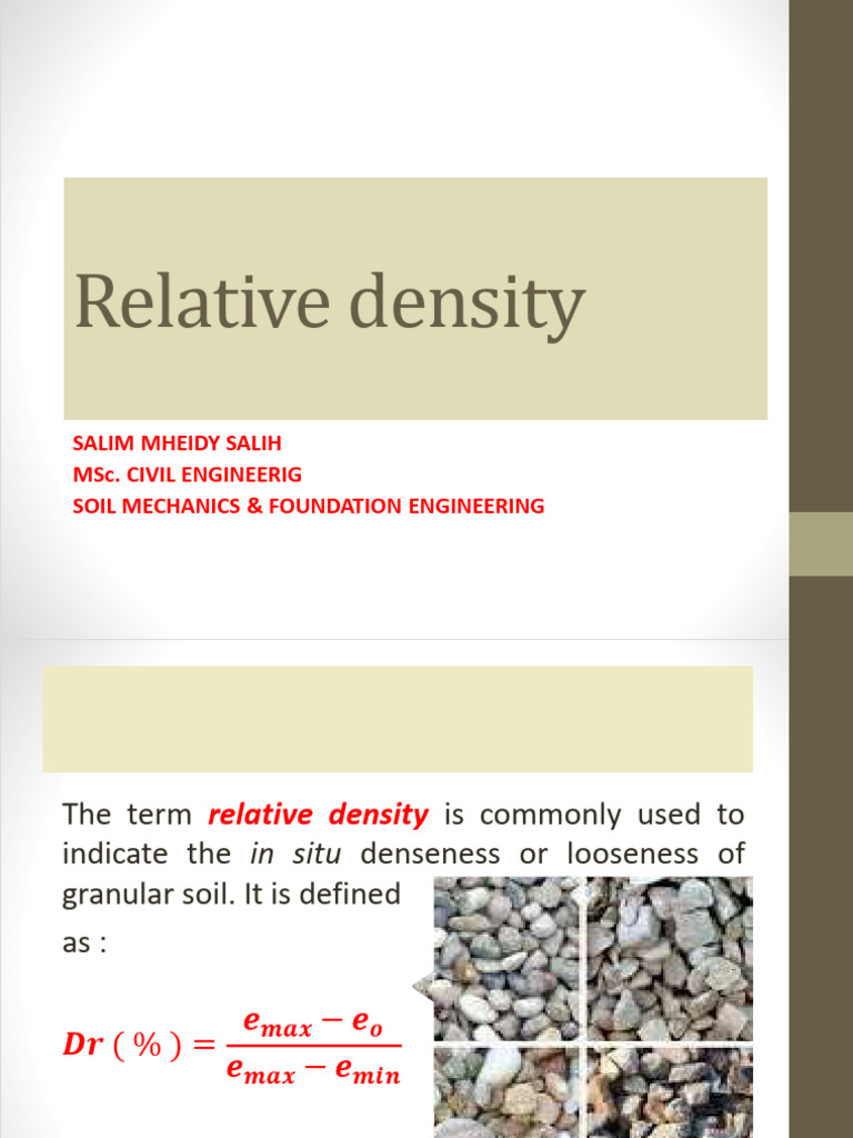SOIL-MECHANICS-Relative density | PDF | Weathering | Rock (Geology)