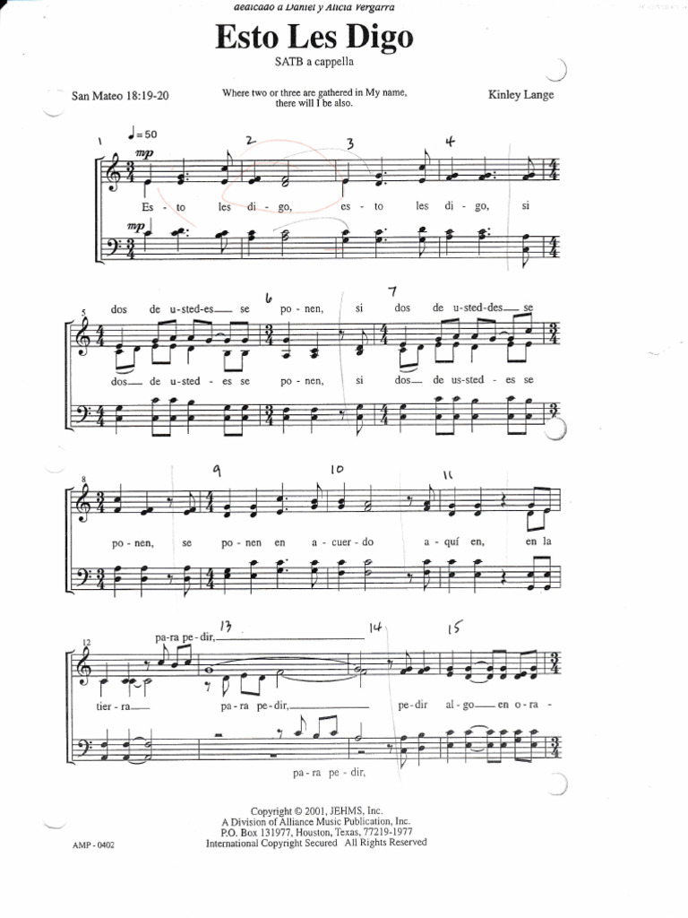 Esto Les Digo - Lange | PDF