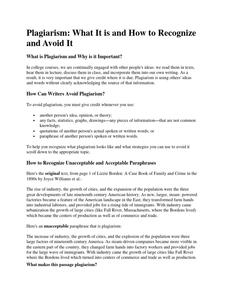 Plagiarism | PDF | Plagiarism | World Wide Web