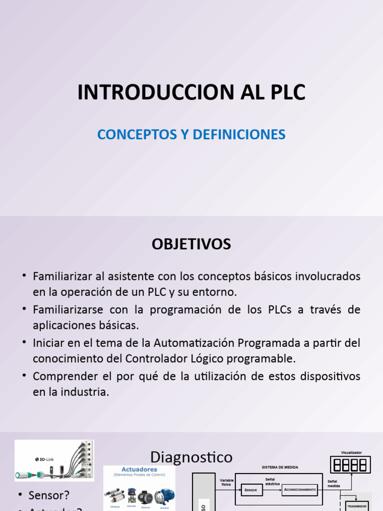 Introducción a PLC y Automatización | PDF | Controlador lógico programable | Ingenieria Eléctrica