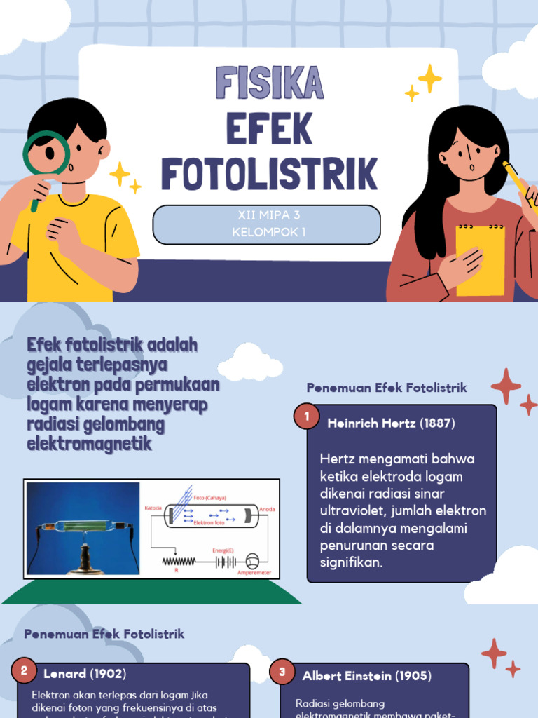 Efek Foto Listrik Fisika Kelas 12 | PDF